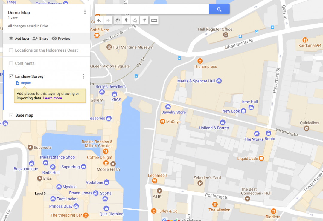 Create a landuse map in Google My Maps - Internet Geography