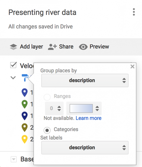 How can river data be presented on Google My Maps? - Internet Geography