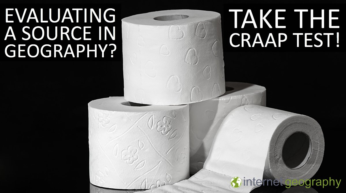 Evaluating a source in Geography - Internet Geography