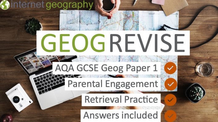 GEOGREVISE AQA GCSE Geography Paper 1 Retrieval Practice Revision ...