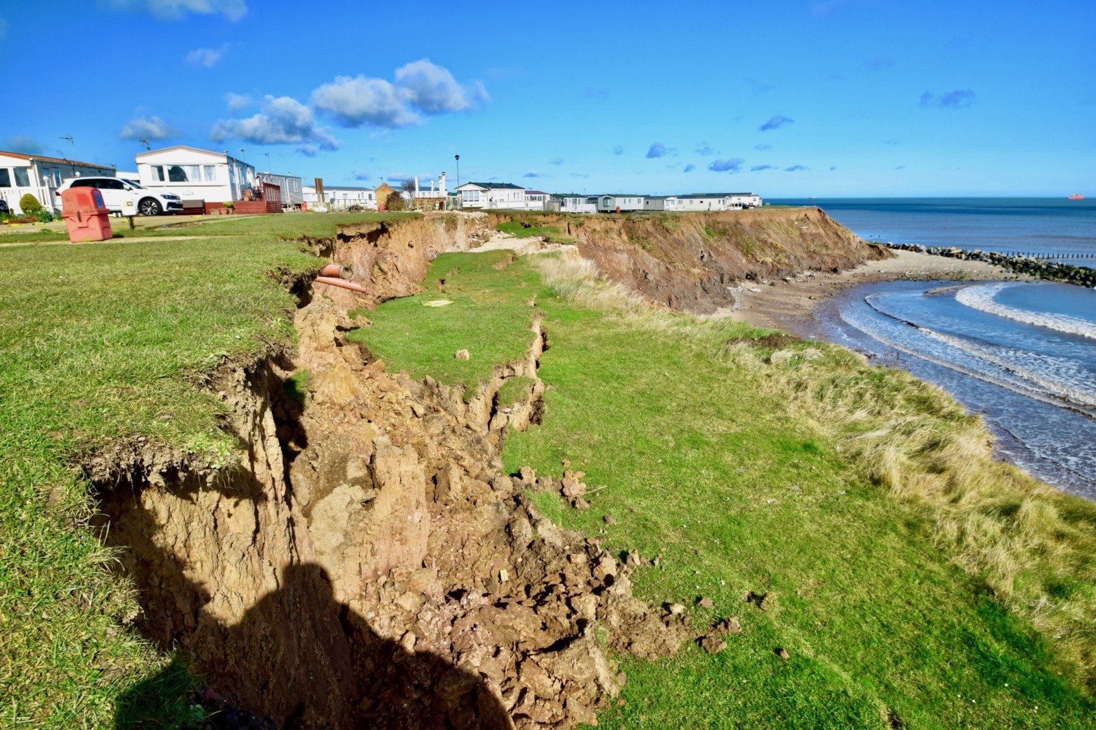 Slumping at Hornsea March 2019 - One week on - Internet Geography