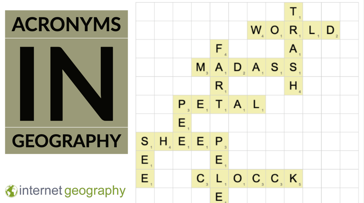 Acronyms in geography to improve writing - Internet Geography