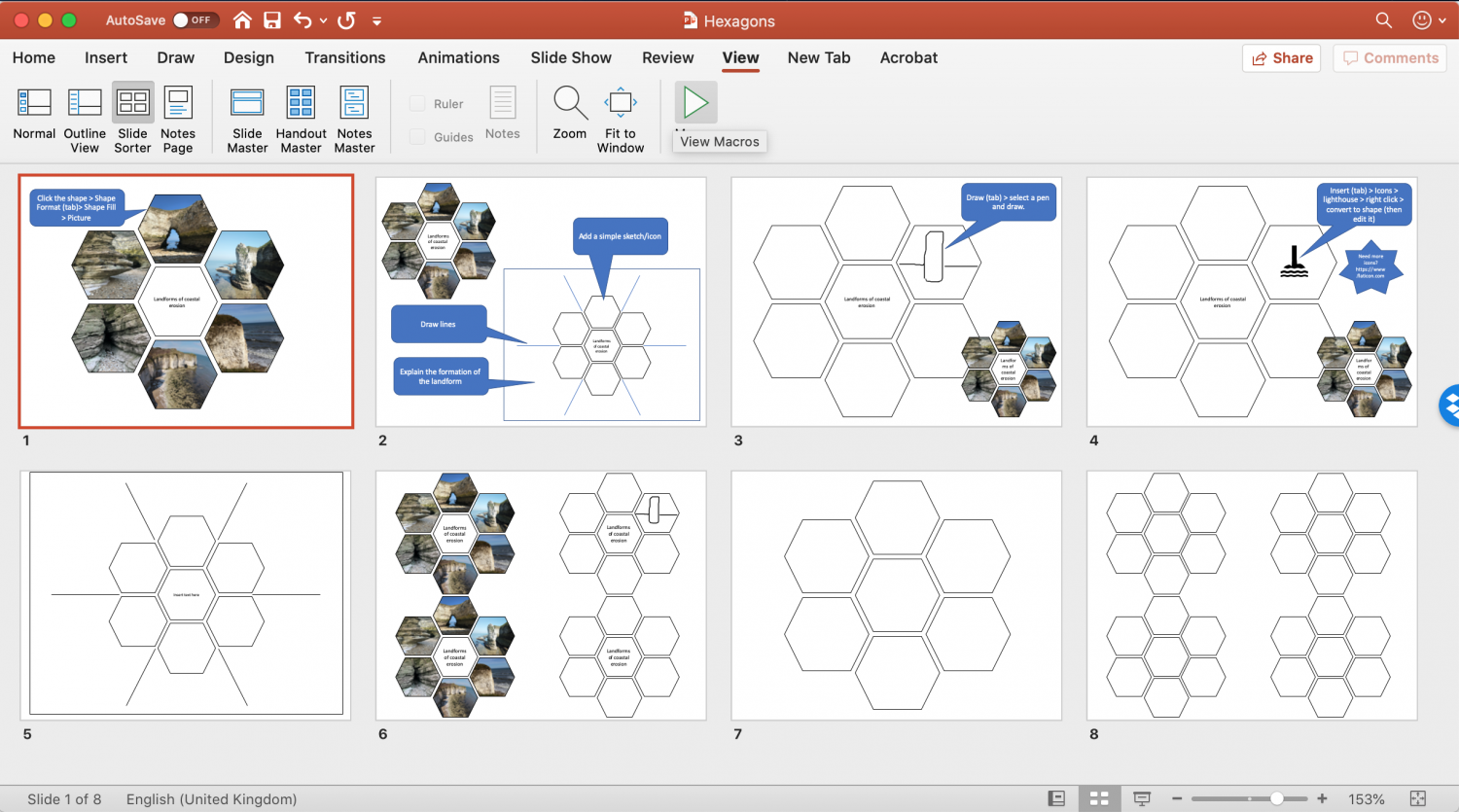 Hexagon Thinking Task - Internet Geography