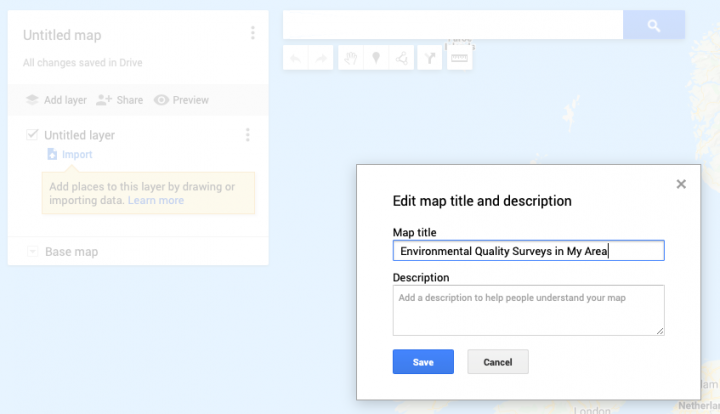 Google My Maps Project - Environmental Quality Survey in My Local Area ...