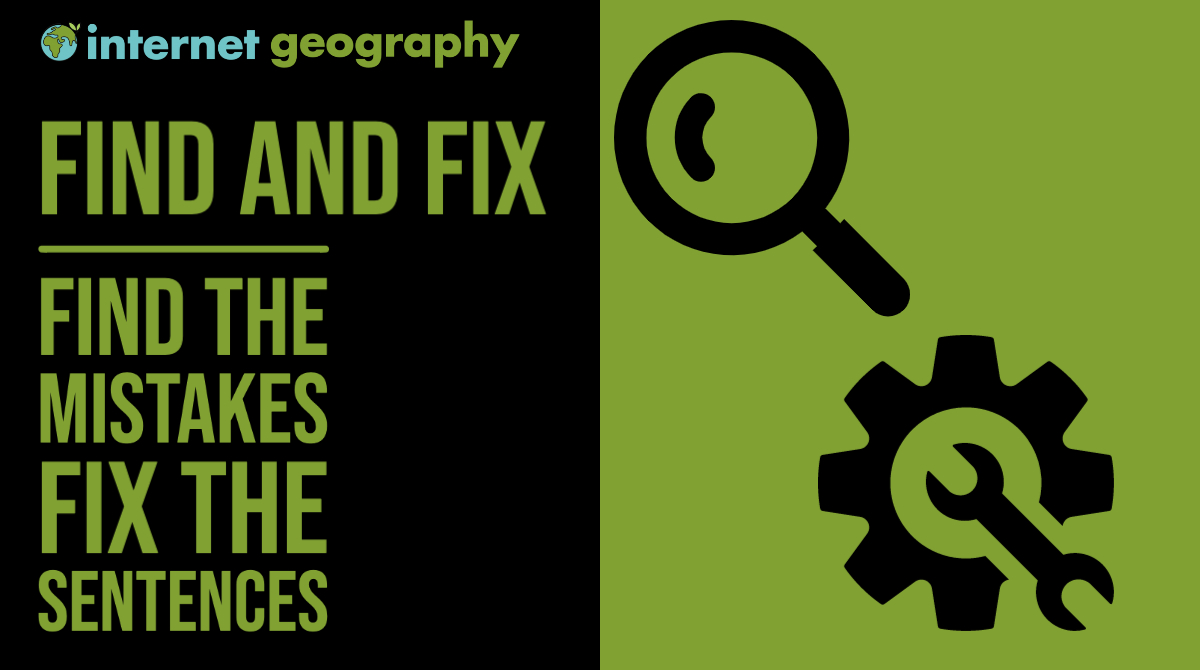 Find and Fix - Internet Geography