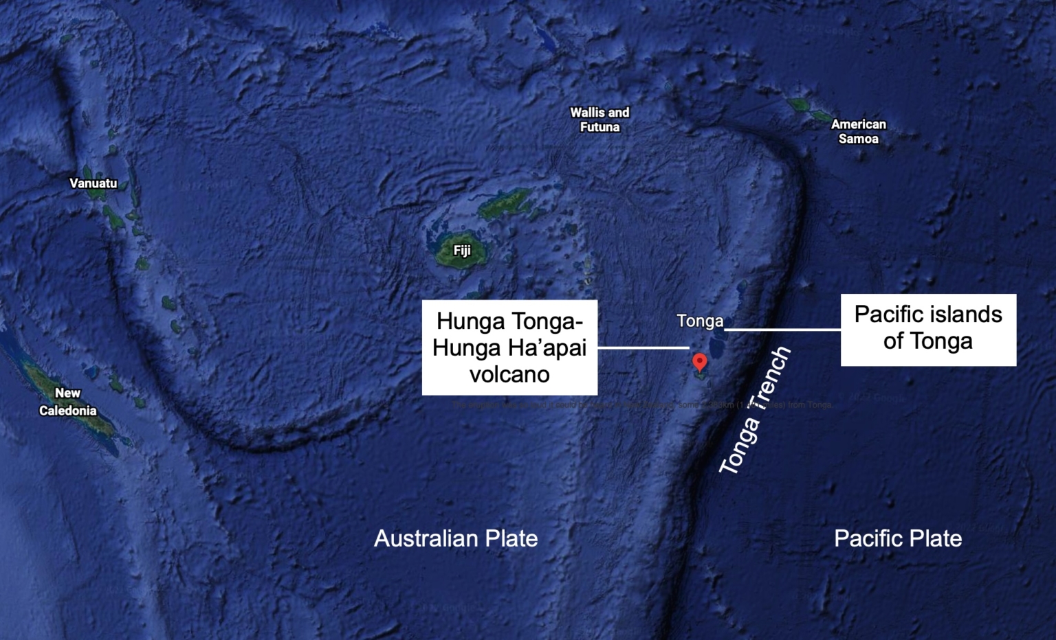 Tonga Volcano - Internet Geography