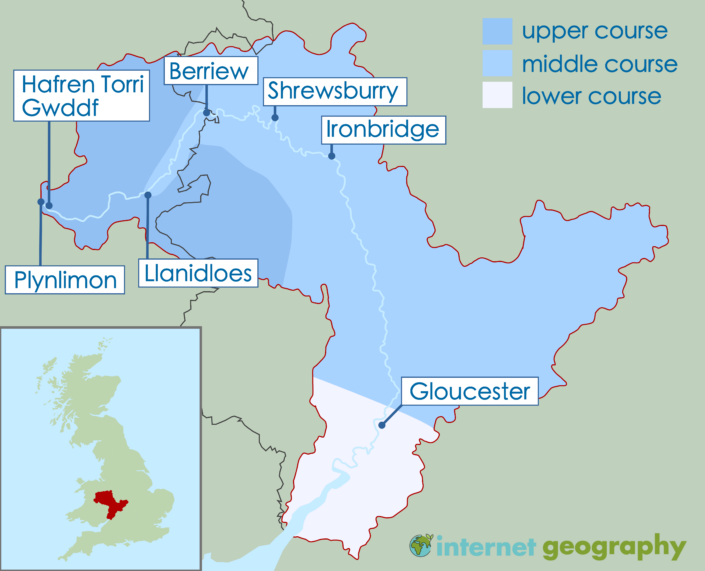The River Severn Case Study - landforms of erosion and deposition ...