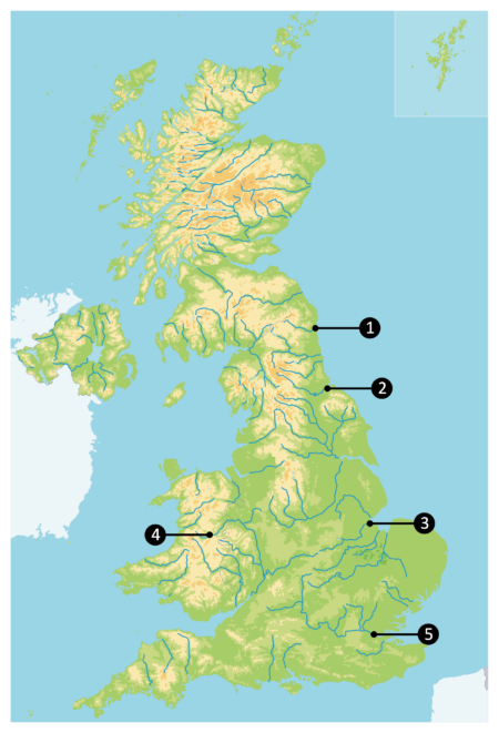 Landforms of the River Tees - Internet Geography