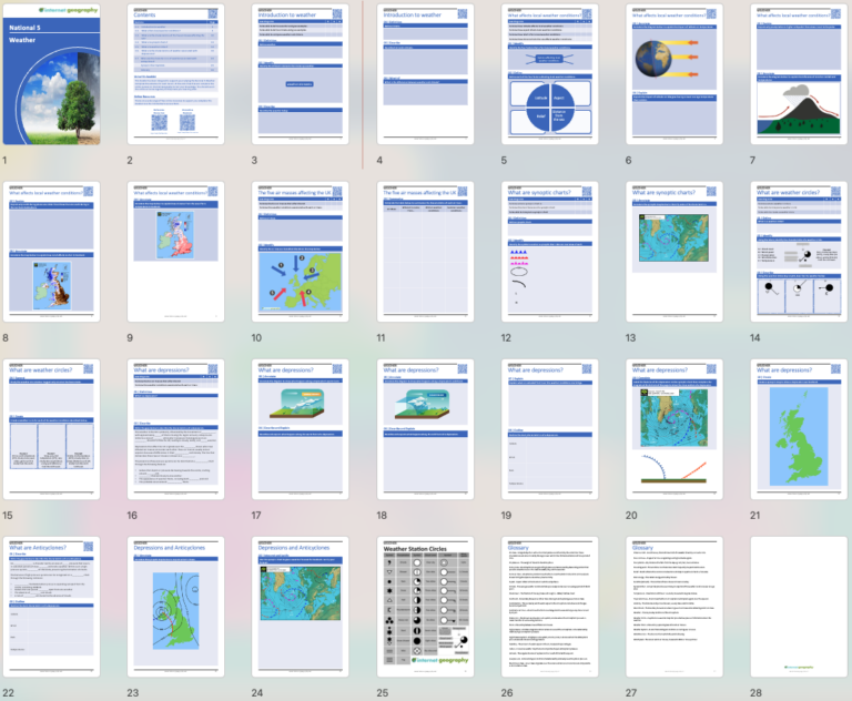 New National 5 Geography Weather Resources - Internet Geography