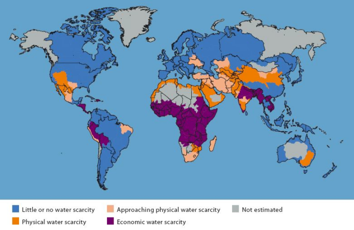 Global patterns of water surplus and deficit - Internet Geography