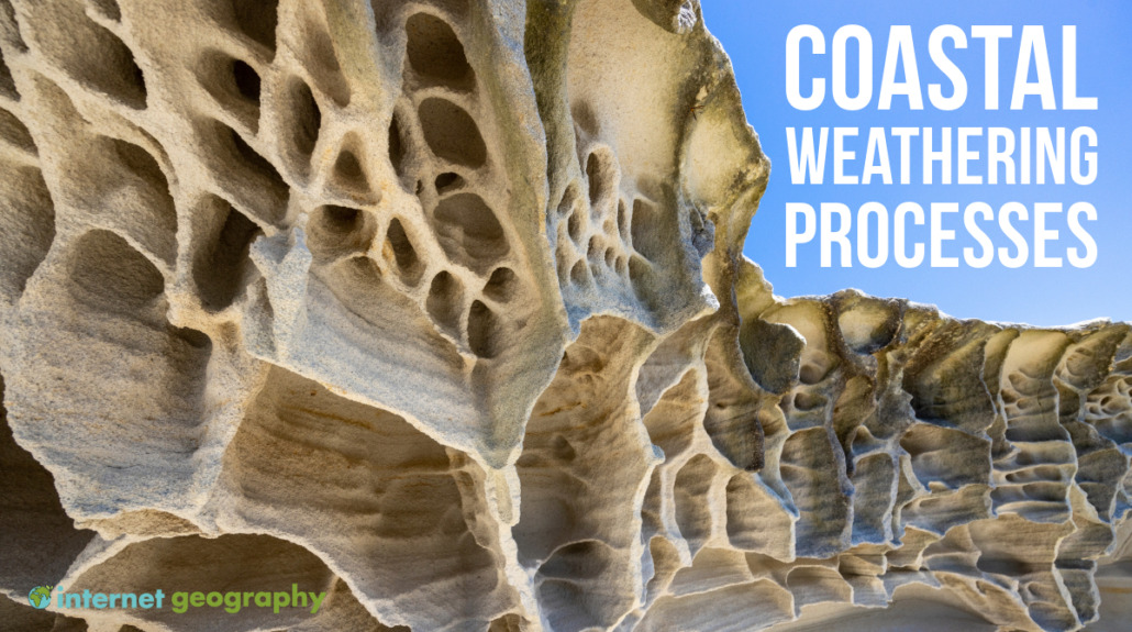 What are the processes of coastal weathering? - Internet Geography