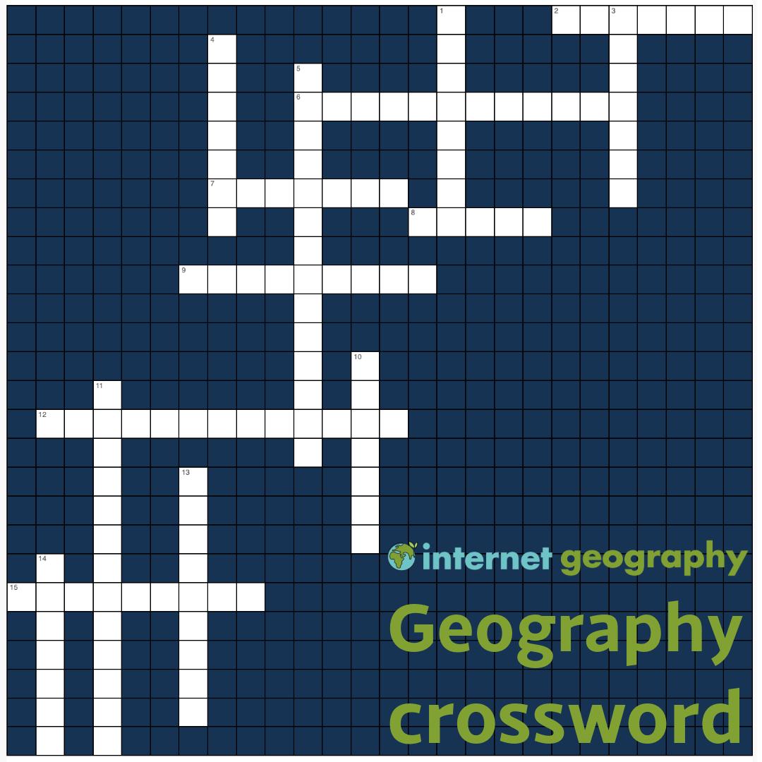 Geography Crosswords - Internet Geography
